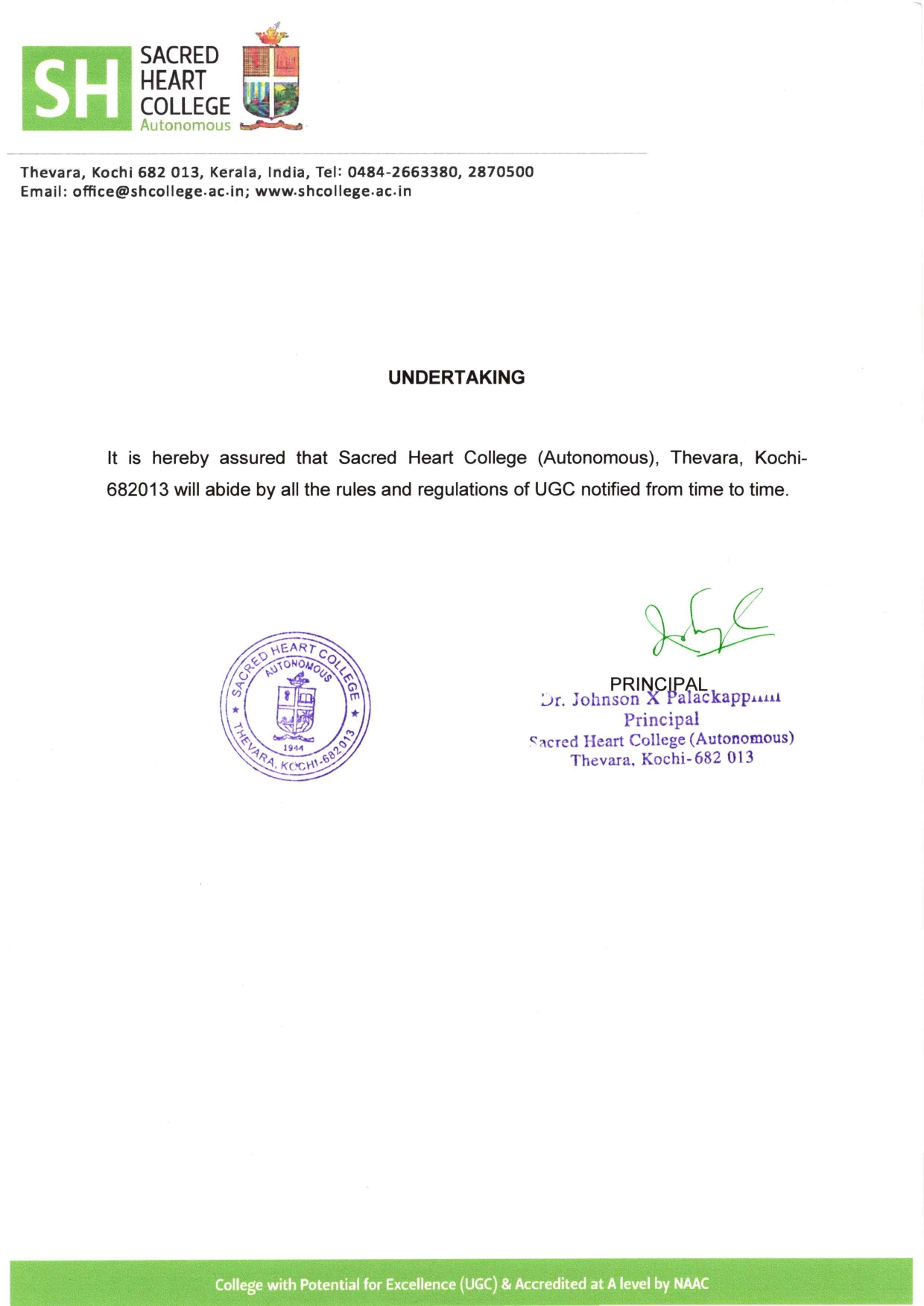 Sacred Heart College, Thevara